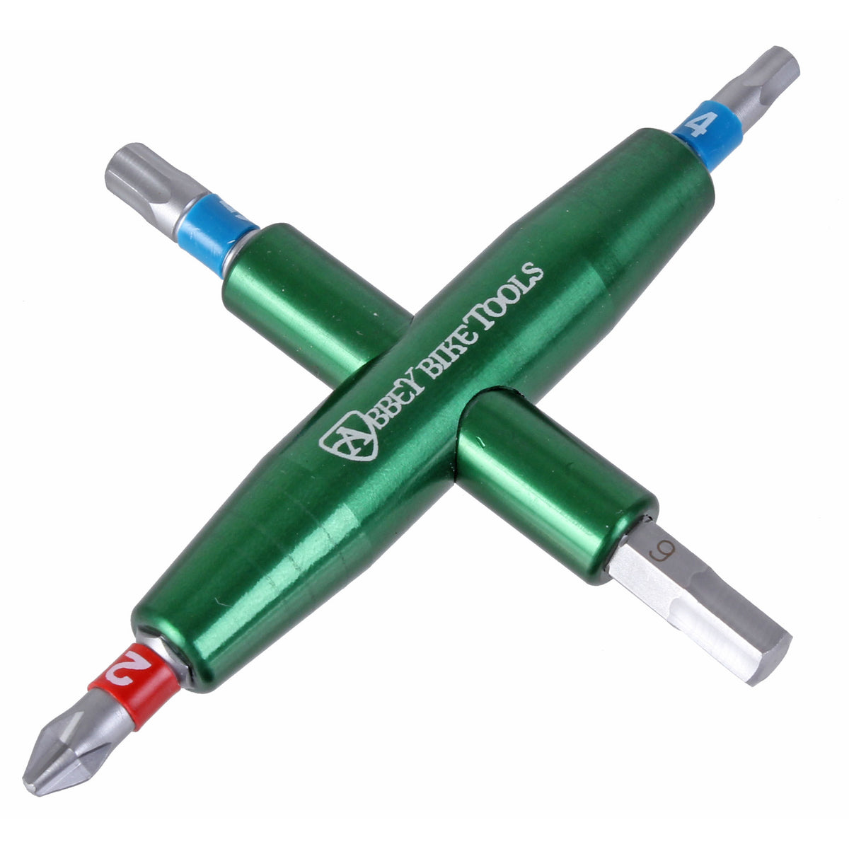 Abbey Tools 4-Way Multi-Tool with 4, 5, 6, #2 Jis Bits — Send It Bikes