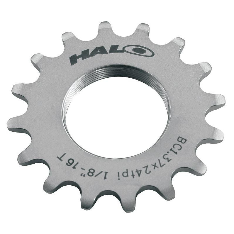 Halo Fixed Cog, 1/8" - 16t, Silver — Send It Bikes