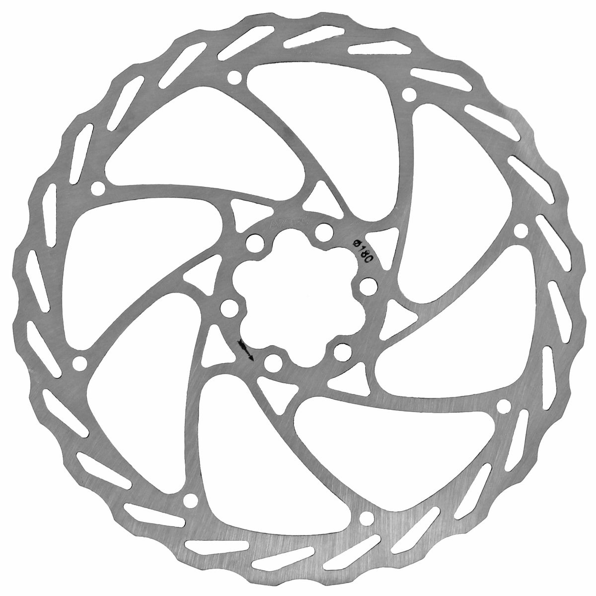 Aztec Wave Disc Rotor, 6-Bolt - 180mm — Send It Bikes