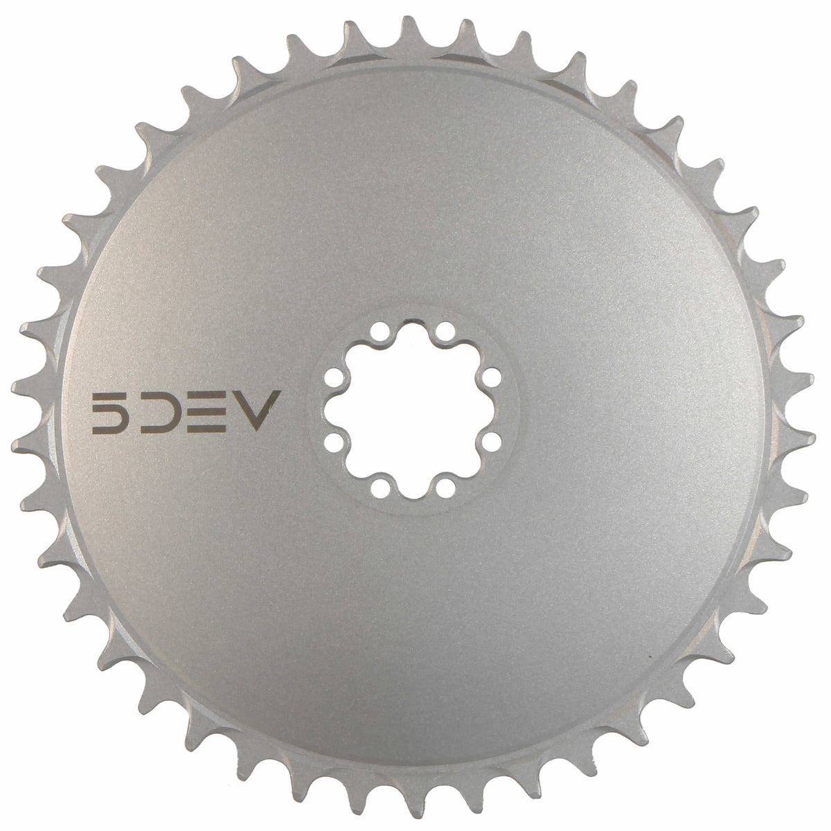 5Dev Aluminum Aero Road Chainring, 8-Bolt Sram 42T - Raw — Send It Bikes