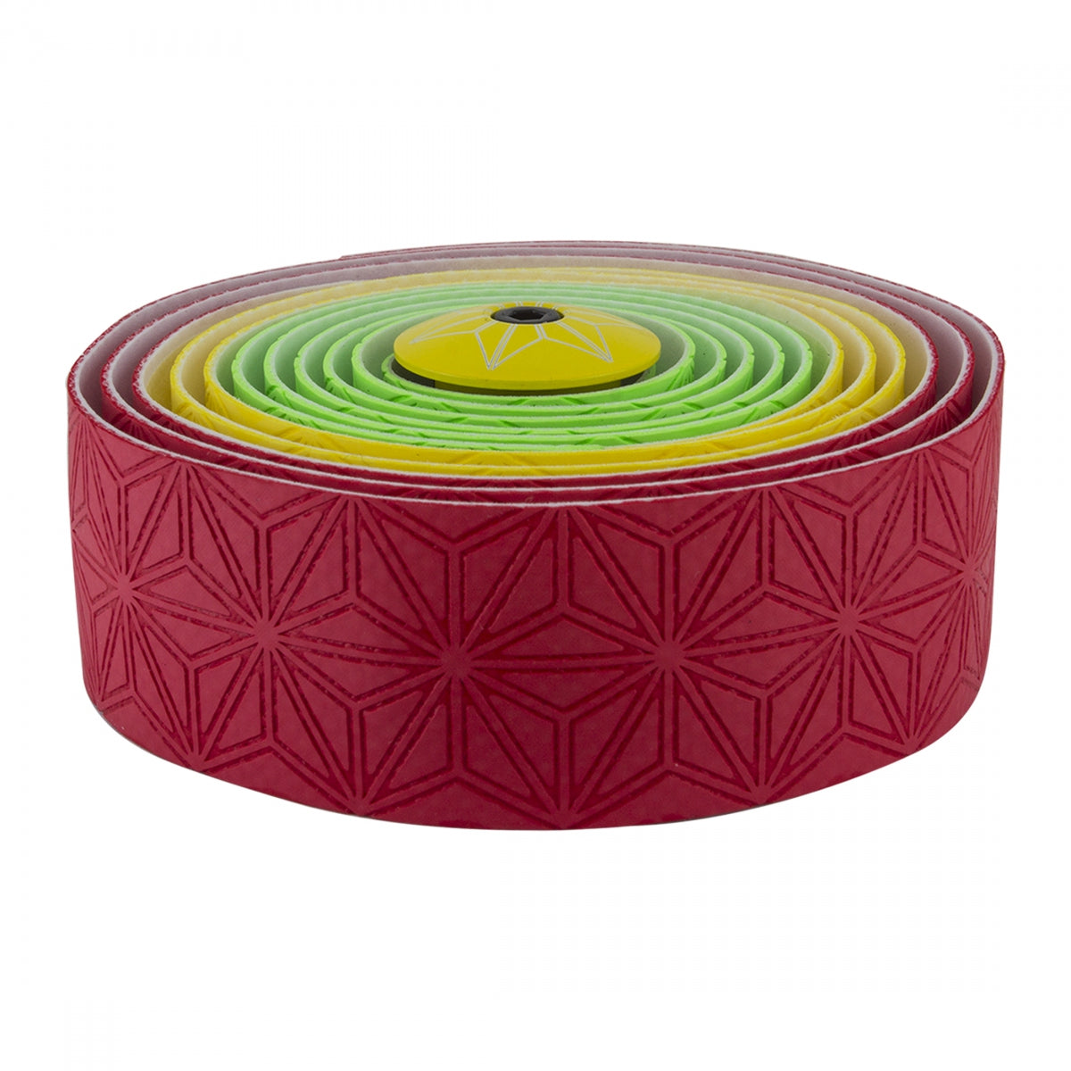 SUPACAZ Super Sticky Kush Multi Color Bar Tape Red/Yellow/Green/Yellow ...