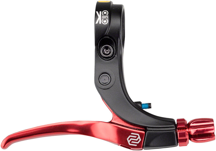 Promax Click V-Point Brake Lever - Short Reach, Red — Send It Bikes