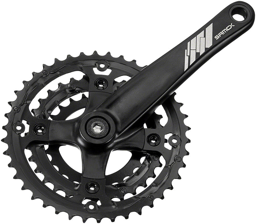 Samox AF26 Crankset - 170mm, 9-Speed, 44/32/22t, 104/64 BCD, JIS Squar — Send It Bikes