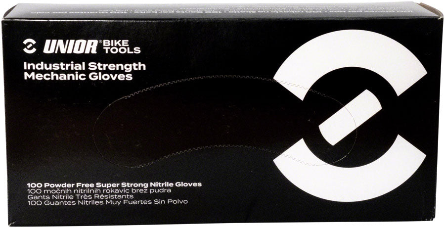 Unior Industrial Strength Nitrile Mechanic Gloves - Box 100, Small ...