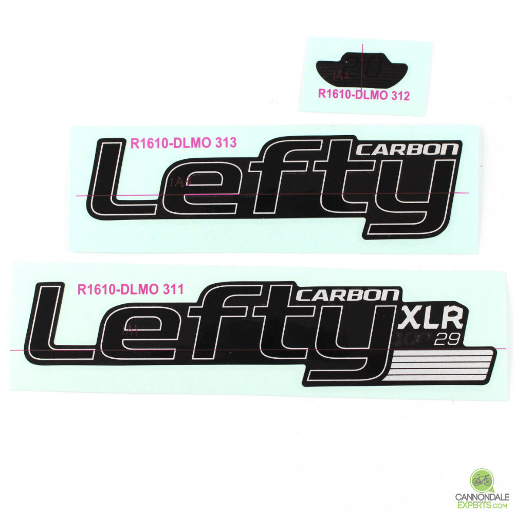 Cannondale Lefty Carbon XLR 100 29 Scalpel 29 Metallic Silver Decal Se ...