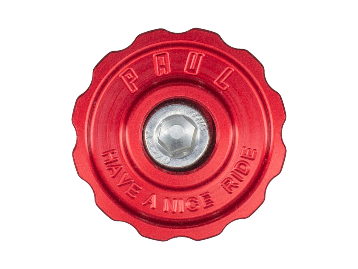 Paul Components Aluminum Top Cap, Red — Send It Bikes