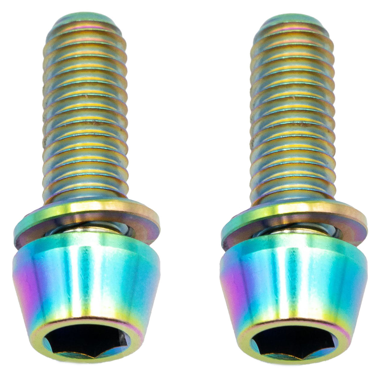 Better Bolts Ti Post Mount Caliper Bolts, 18mm, Rainbow, 2/Count — Send ...