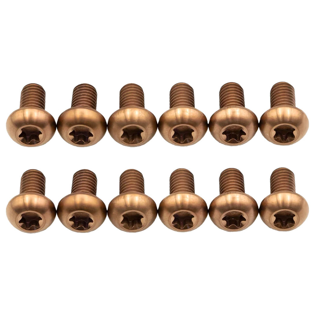 Better Bolts Titanium Buttonhead Rotor Bolt Kit, Copper, 12/Count ...