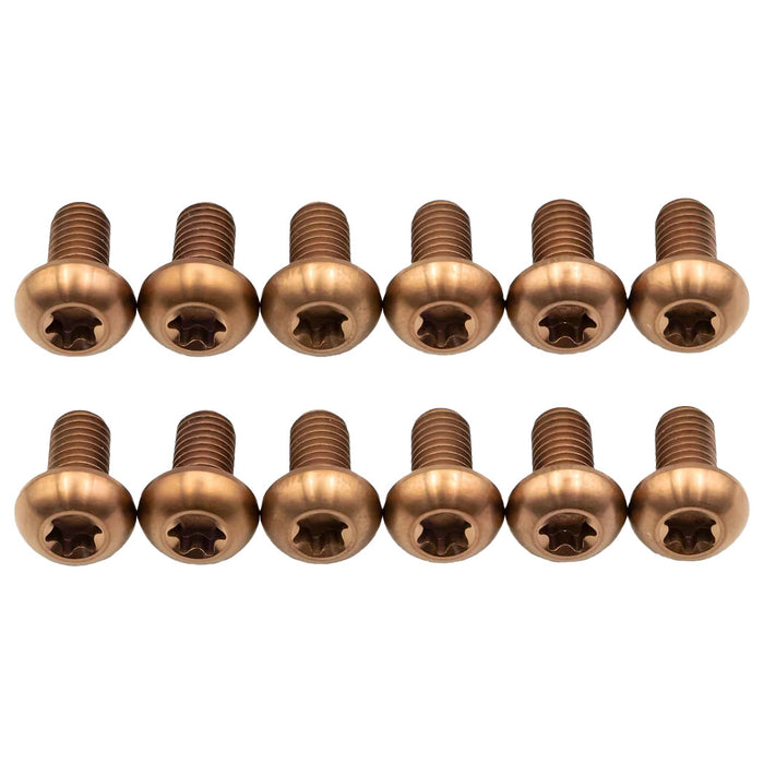 Better Bolts Titanium Buttonhead Rotor Bolt Kit, Copper, 12/Count ...