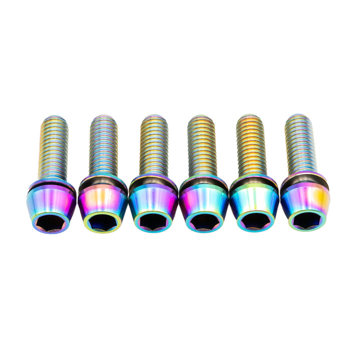 Better Bolts Deity Copperhead Ti Stem Bolt Kit, Rainbow, 6/Count — Send ...