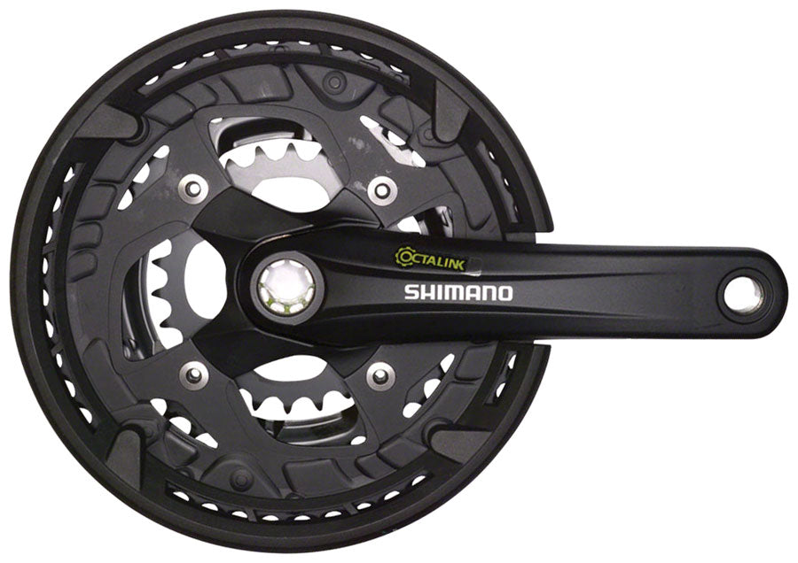 Shimano Alivio FC-T4010 Crankset - 175mm, 9-Speed, 48/36/26t, 104/64 B ...