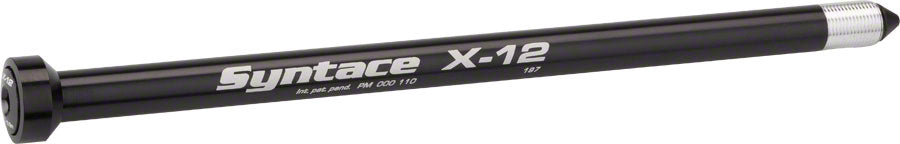 Syntace X-12 Rear Thru-Axle: 197 x 12 mm, Black — Send It Bikes